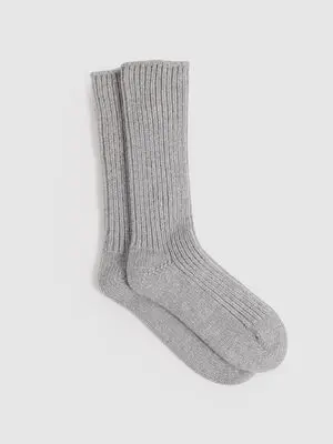 REISS Carmen Rib-Knit Cashmere Blend Socks