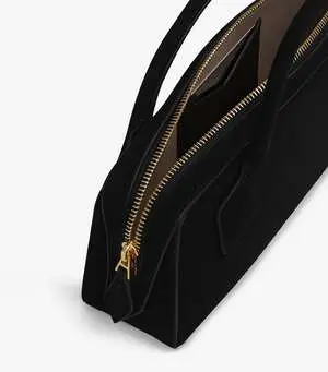 Alaïa Suede Le Teckel Top-handle Bag - Black