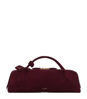 Alaïa Suede Le Teckel Top-handle Bag