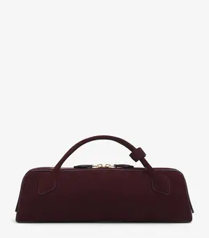 Alaïa Suede Le Teckel Top-handle Bag