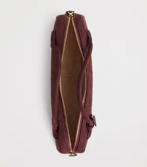 Alaïa Suede Le Teckel Top-handle Bag