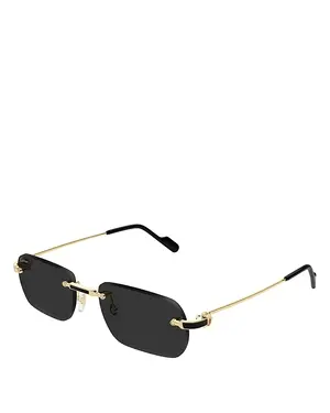 CARTIER Premiere De Round Sunglasses, 55mm Gold/gray Solid