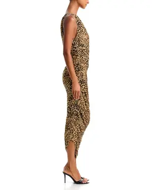 Norma Kamali Diana Printed Gown - Cheetah Patch