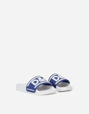 Dolce & Gabbana Logo Rubber Slides - Multicolor