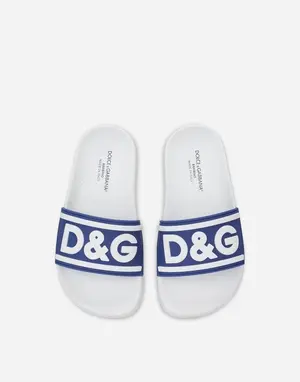 Dolce & Gabbana Logo Rubber Slides - Multicolor