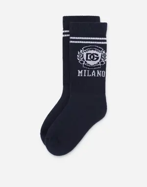 Dolce & Gabbana Terry Socks With Dg Logo