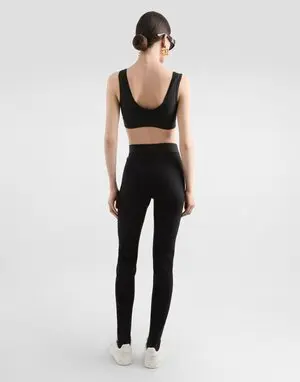 Dolce & Gabbana Spandex Jersey Top - Black