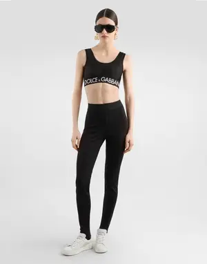 Dolce & Gabbana Spandex Jersey Top - Black