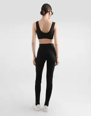 Dolce & Gabbana Spandex Jersey Top - Black