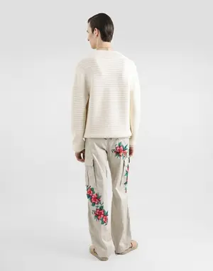 Dolce & Gabbana Wool V-neck Sweater With Dg Embroidery