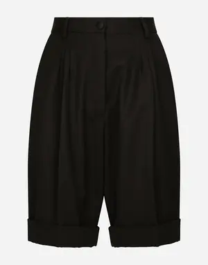 Dolce & Gabbana Wool Gabardine Shorts