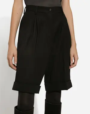 Dolce & Gabbana Wool Gabardine Shorts