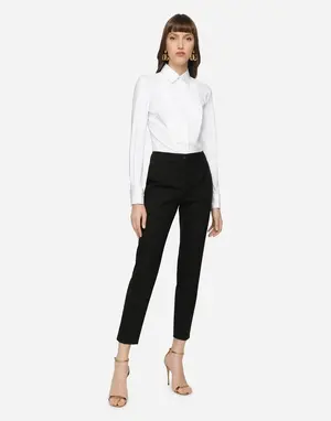 Dolce & Gabbana Stretch Wool Natte Pants