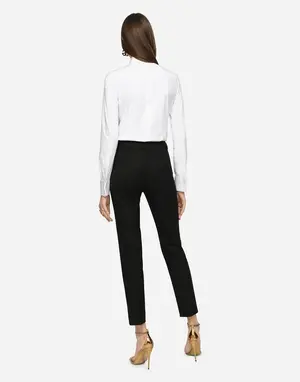Dolce & Gabbana Stretch Wool Natte Pants