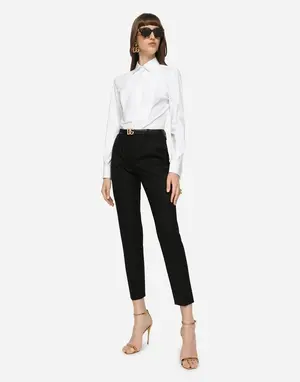 Dolce & Gabbana Stretch Wool Natte Pants