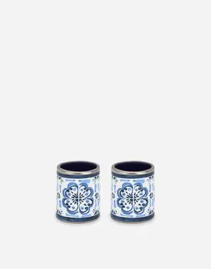 Dolce & Gabbana Set Of Two Napkin Rings - Multicolor