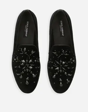 Dolce & Gabbana Velvet Slippers