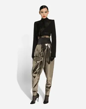 Dolce & Gabbana Mesh Pussy-bow Blouse