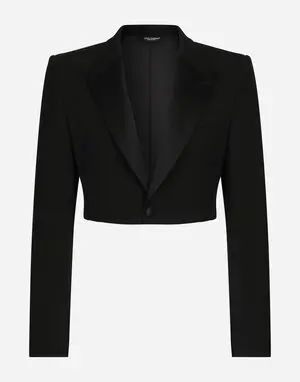 Dolce & Gabbana Single-breasted Wool Spencer Jacket