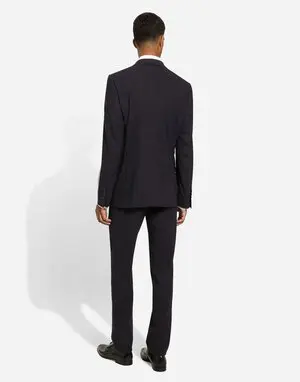 Dolce & Gabbana Single-breasted Glen Plaid Martini-fit Suit - Blue