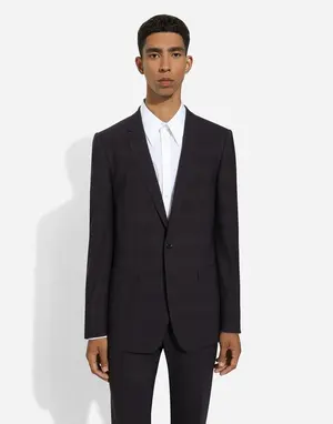Dolce & Gabbana Single-breasted Glen Plaid Martini-fit Suit - Blue