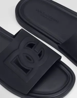 Dolce & Gabbana Rubber Sliders - Blue