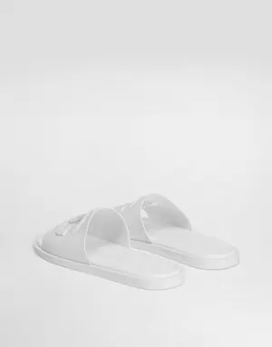 Dolce & Gabbana Rubber Sliders - White