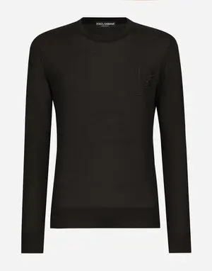 Dolce & Gabbana Cashmere Sweater With Dg Embroidery