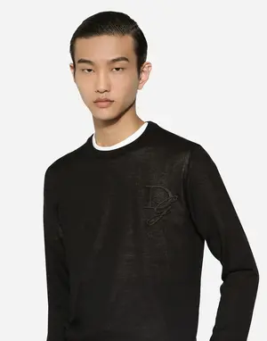 Dolce & Gabbana Cashmere Sweater With Dg Embroidery