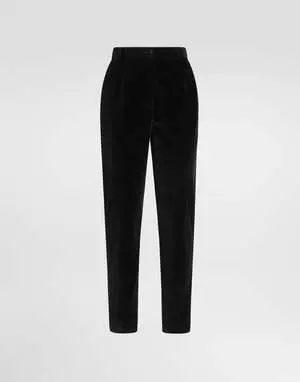 Dolce & Gabbana Tailored Velvet Tuxedo Trousers - Black