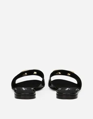 Dolce & Gabbana Bianca Slides - Black