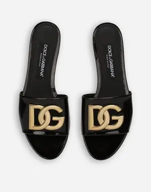 Dolce & Gabbana Bianca Slides - Black