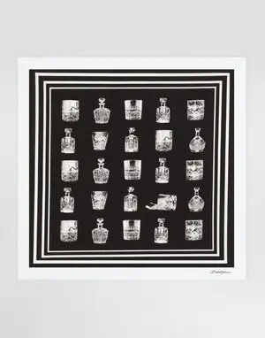 Dolce & Gabbana Silk Scarf With Liquor - Print