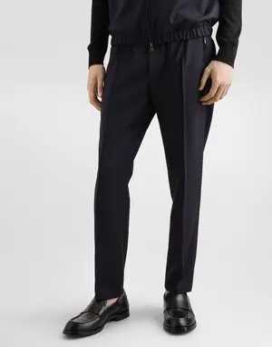 Dolce & Gabbana Wool Jogging Pants - Blue