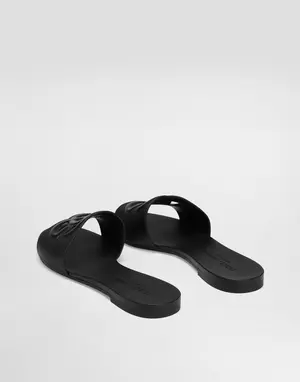 Dolce & Gabbana Rubber Sliders - Black