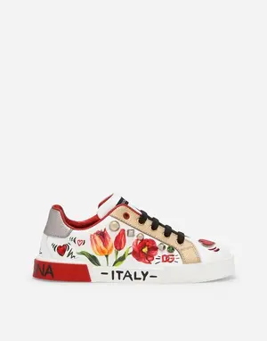 Dolce & Gabbana Printed Portofino Light Sneakers - Multicolor