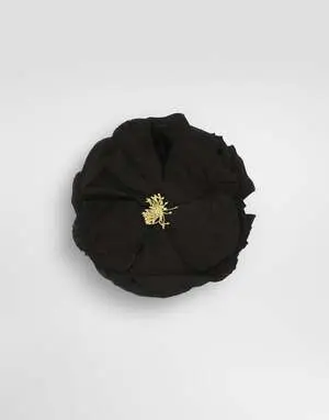 Dolce & Gabbana Floral Brooch - Black