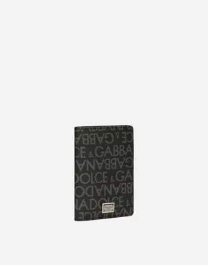 Dolce & Gabbana Coated Jacquard Passport Holder
