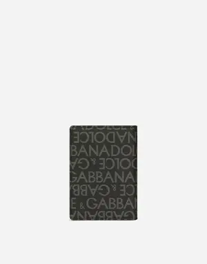 Dolce & Gabbana Coated Jacquard Passport Holder