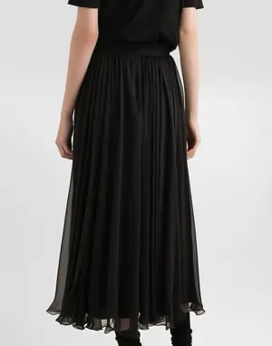 Dolce & Gabbana High-waisted Chiffon Circle Skirt
