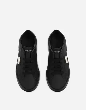 Dolce & Gabbana Portofino Vintage Calfskin Sneakers - Black