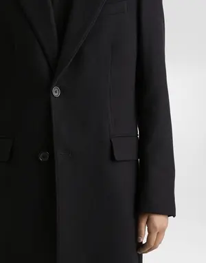 Dolce & Gabbana Single-breasted Wool Coat - Black