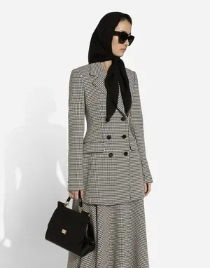 Dolce & Gabbana Double-breasted Houndstooth Jacket - Multicolor