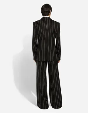 Dolce & Gabbana Double-breasted Pinstripe Sicilia-fit Jacket - Multicolor