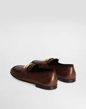Dolce & Gabbana Calfskin Slippers - Brown