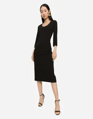 Dolce & Gabbana Woolen Calf-length Dress