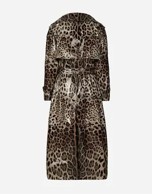Dolce & Gabbana Leopard Trench Coat - Print