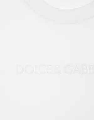Dolce & Gabbana Jersey T-shirt With Flocked Detail - White