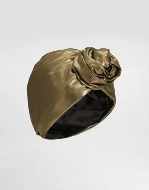Dolce & Gabbana Foiled Organzine Turban - Gold