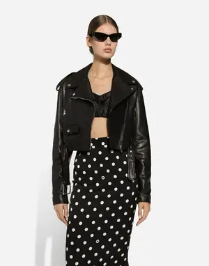 Dolce & Gabbana Plongé Nappa Leather Biker Jacket